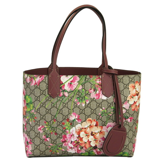 Gucci | Bags | Gucci Gg Blooms Reversible Gg Pattern Tote Bag Flower ...